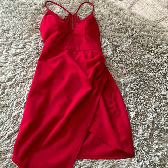 Honey and Rosie | Dresses | Sexy Back Red Dress Small | Poshmark